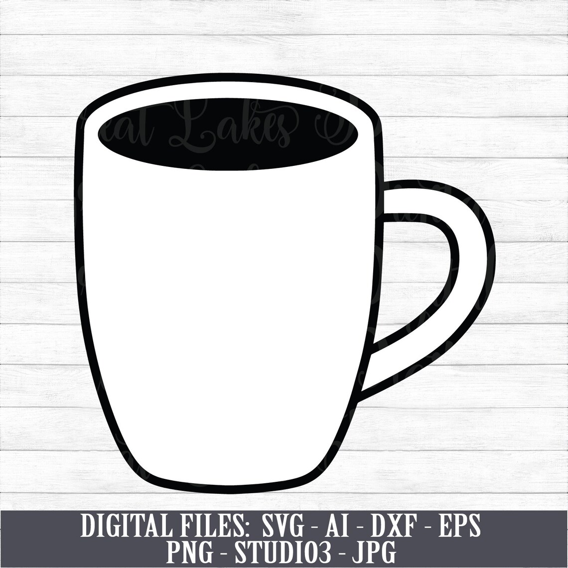 Coffee Mug Instant Digital Download svg ai dxf eps png | Etsy