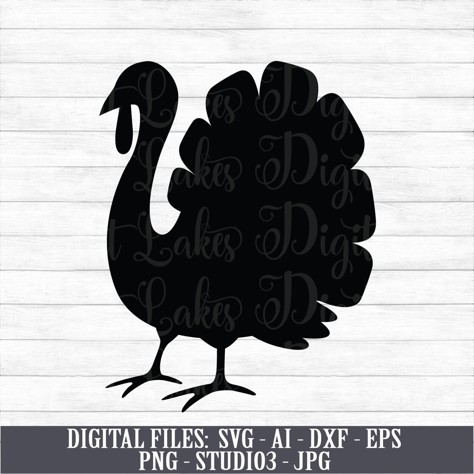 Thanksgiving Turkey Instant Digital Download svg ai dxf | Etsy