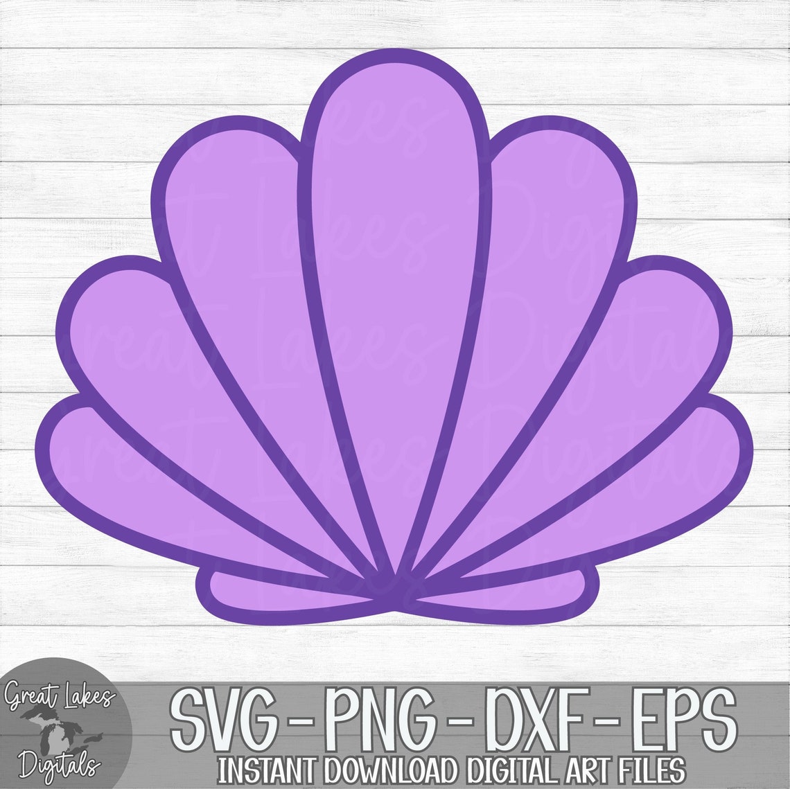 Seashell Instant Digital Download Svg Png Dxf and Eps - Etsy