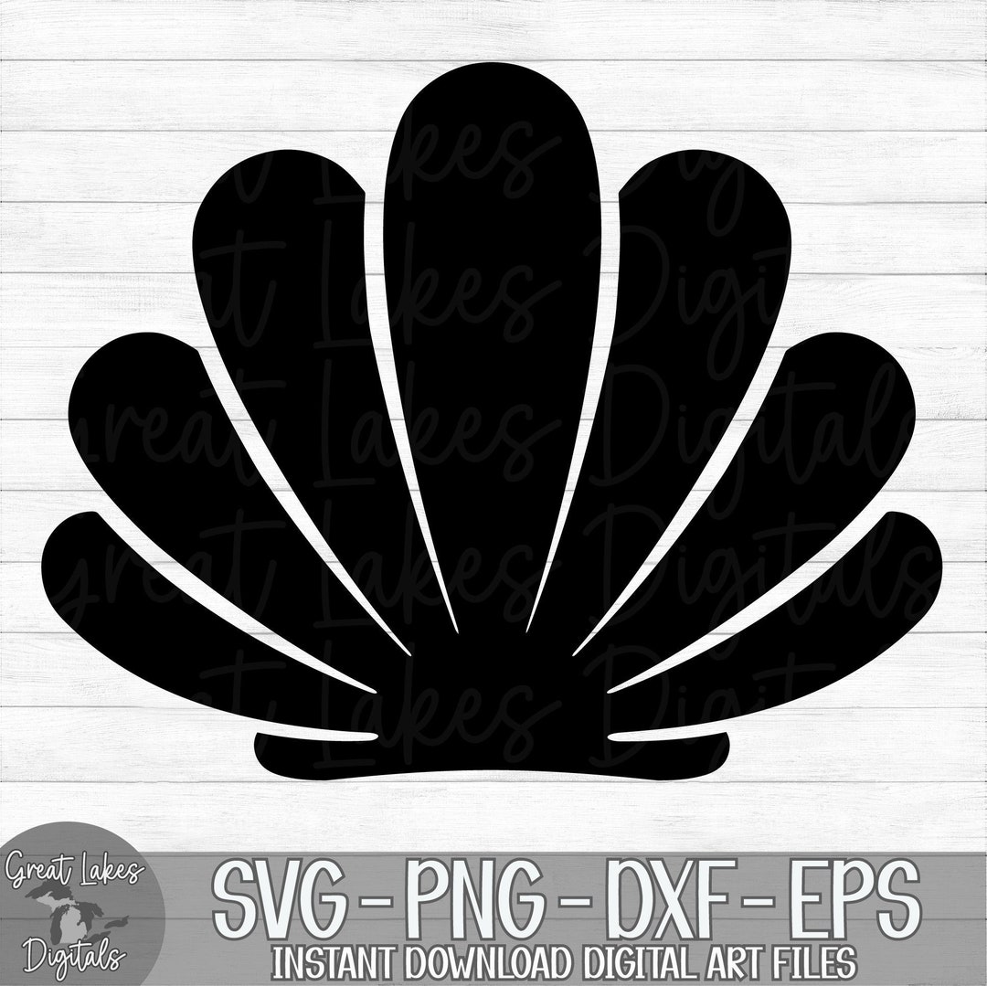 Seashell Instant Digital Download Svg, Png, Dxf, and Eps Files Included ...
