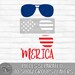 4th of July Sunglasses, 'merica, America, Red White & Blue, USA Instant ...
