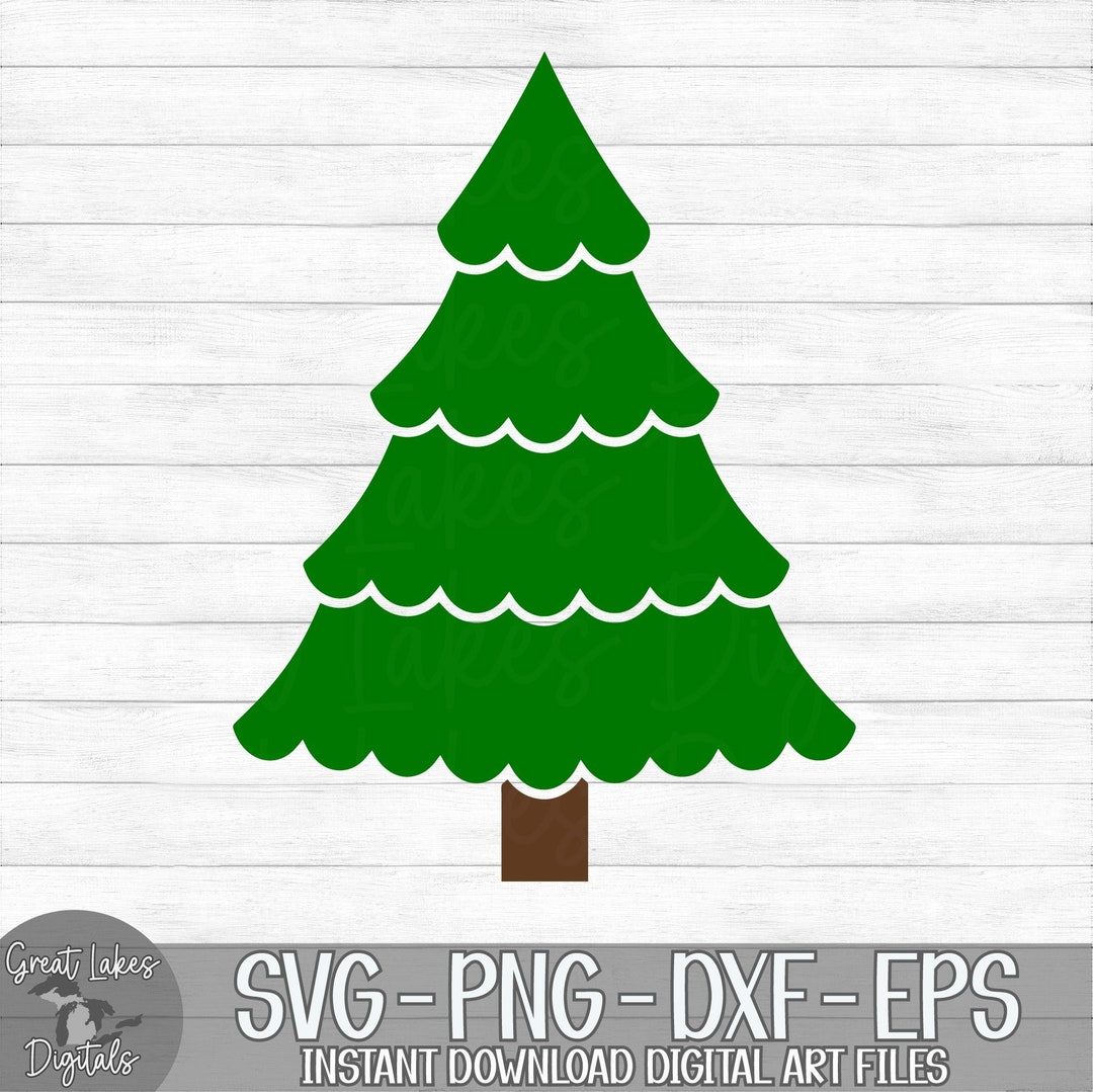 Christmas Tree, Pine Tree, Evergreen - Instant Digital Download - Svg ...