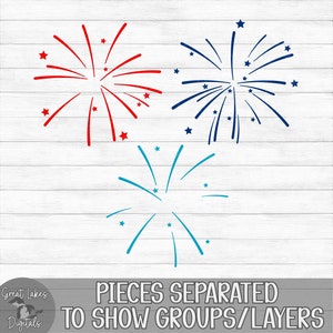 Fireworks 4th of July, Fourth of July Instant Digital Download Svg, Png ...
