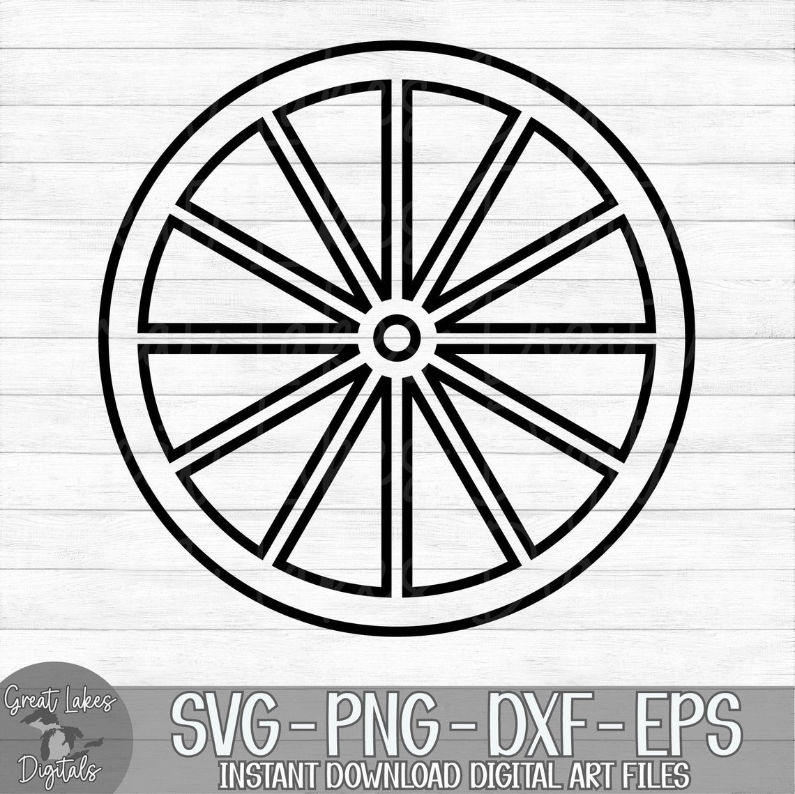 Wagon Wheel Instant Digital Download Svg Png Dxf and - Etsy