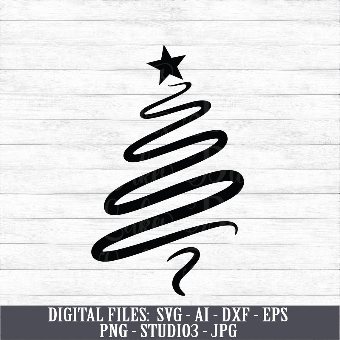 Christmas Tree Instant Digital Download Svg Ai Dxf Eps - Etsy