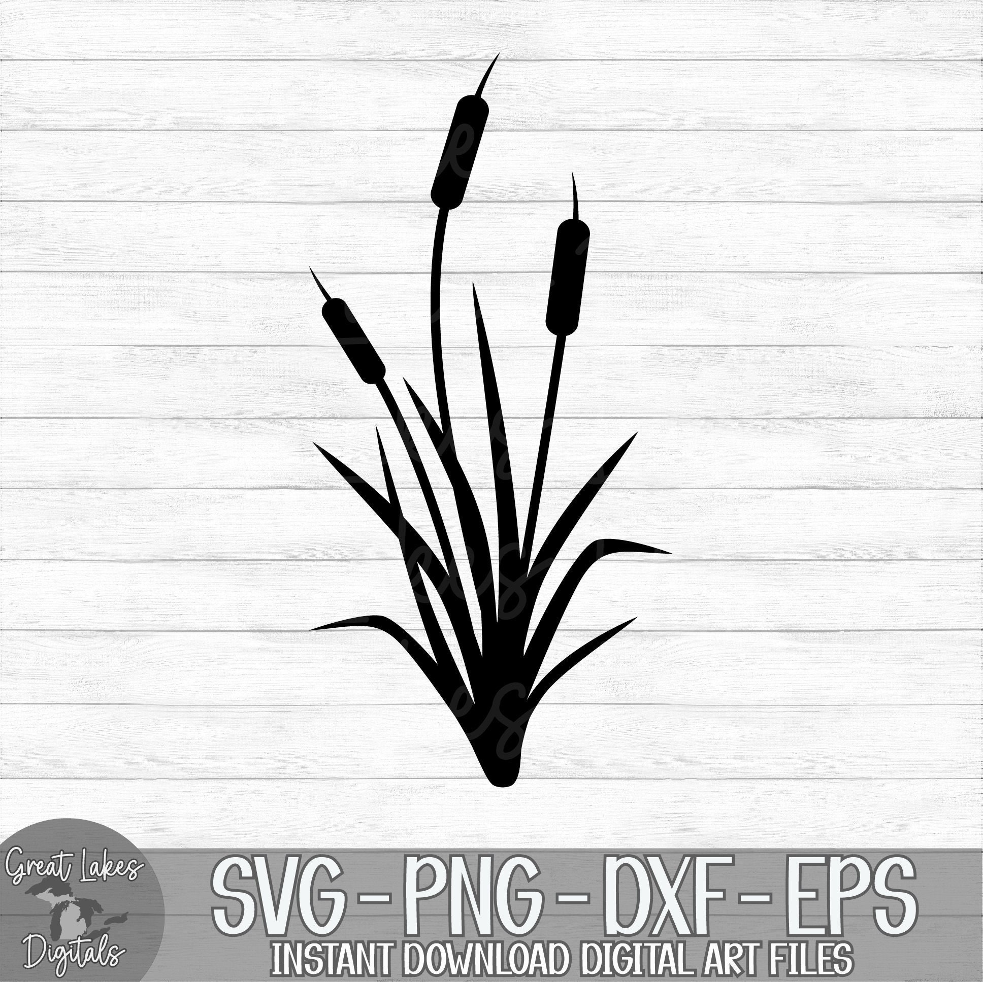Cattail Instant Digital Download Svg, Png, Dxf, and Eps Files Included ...