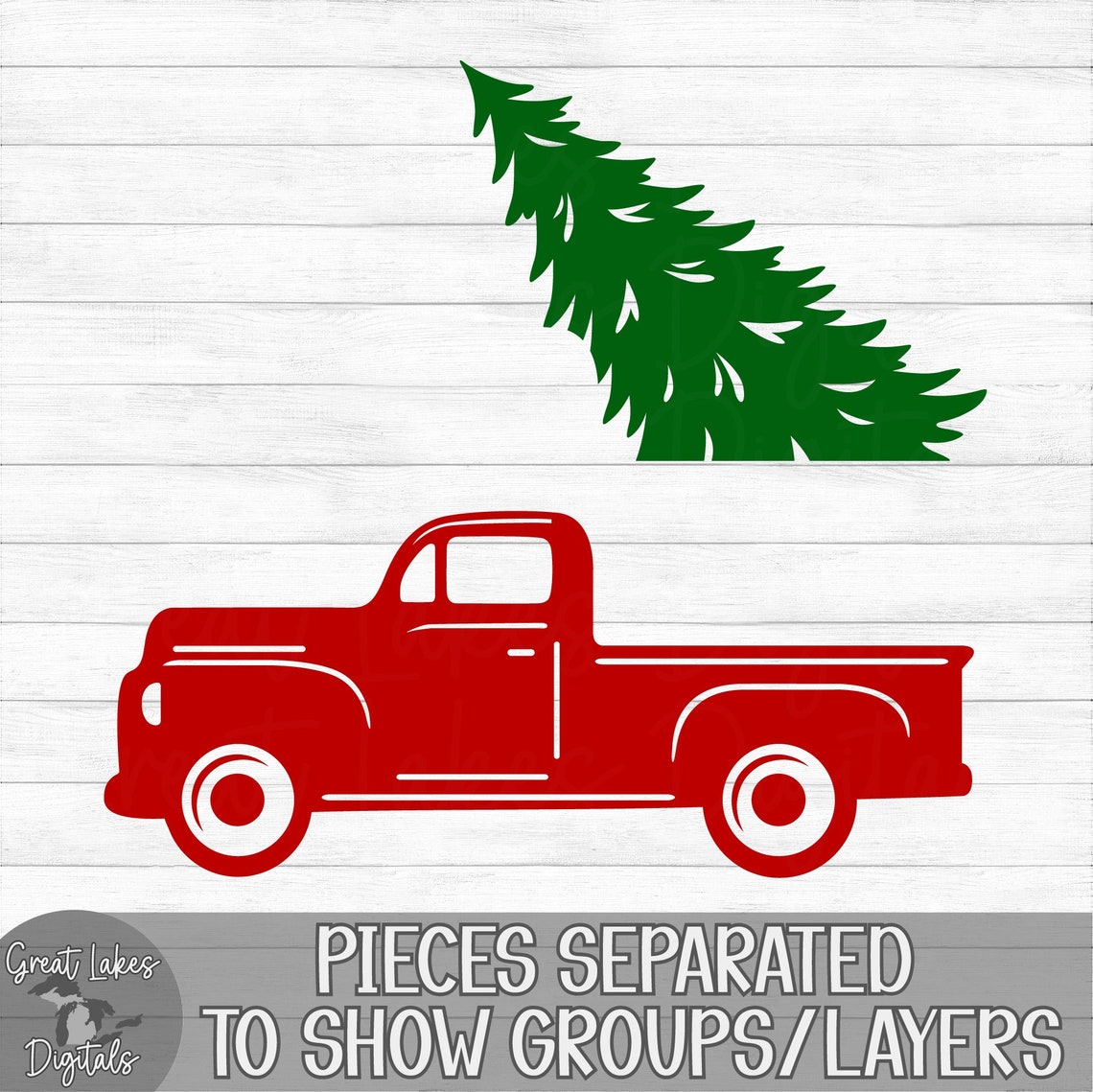 Christmas Truck & Tree Instant Digital Download Svg Png - Etsy