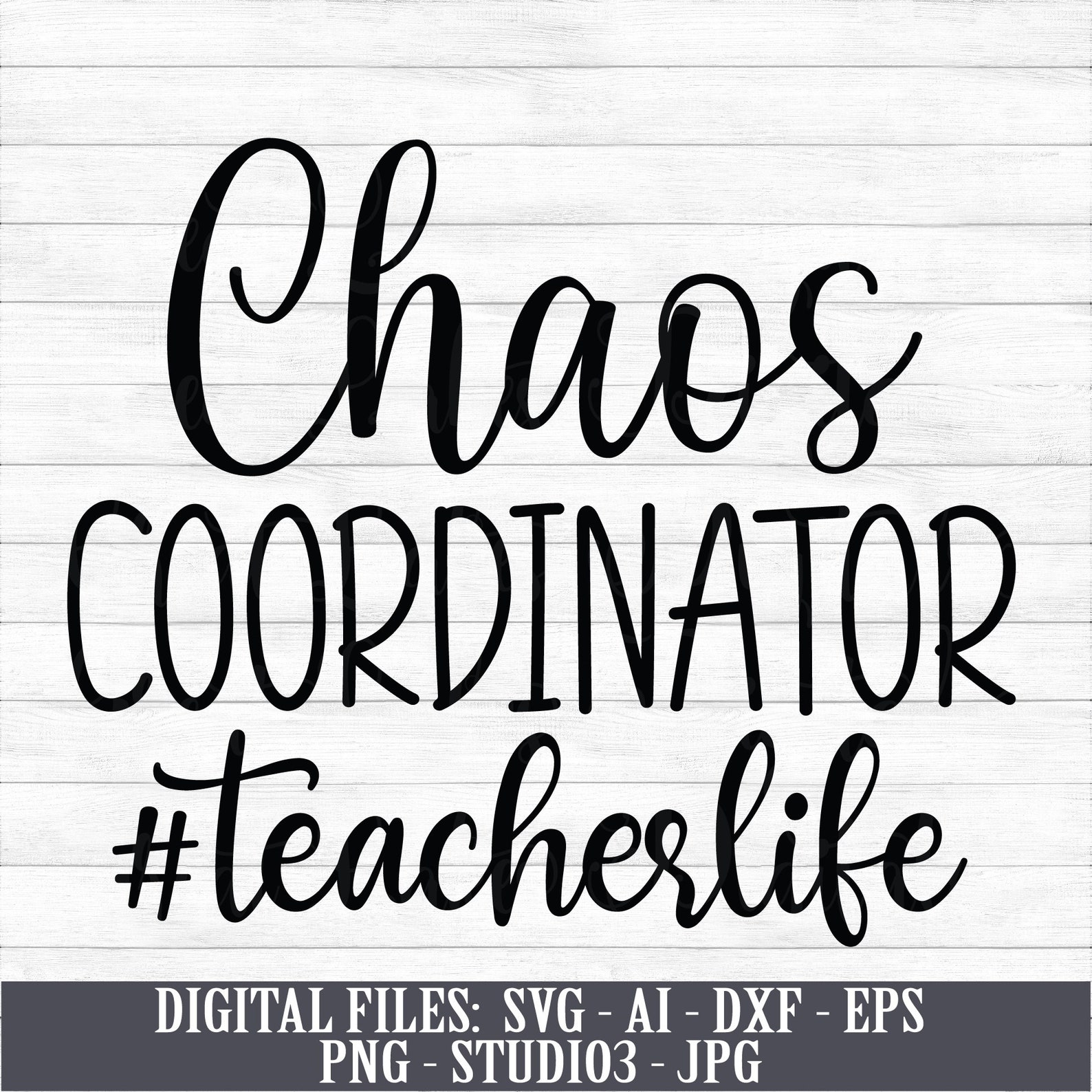 Chaos Coordinator Teacher Life Instant Digital Download | Etsy