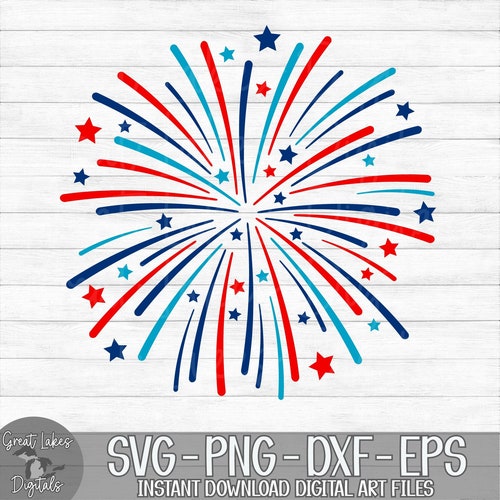 Fireworks 4th of July Fourth of July Instant Digital - Etsy