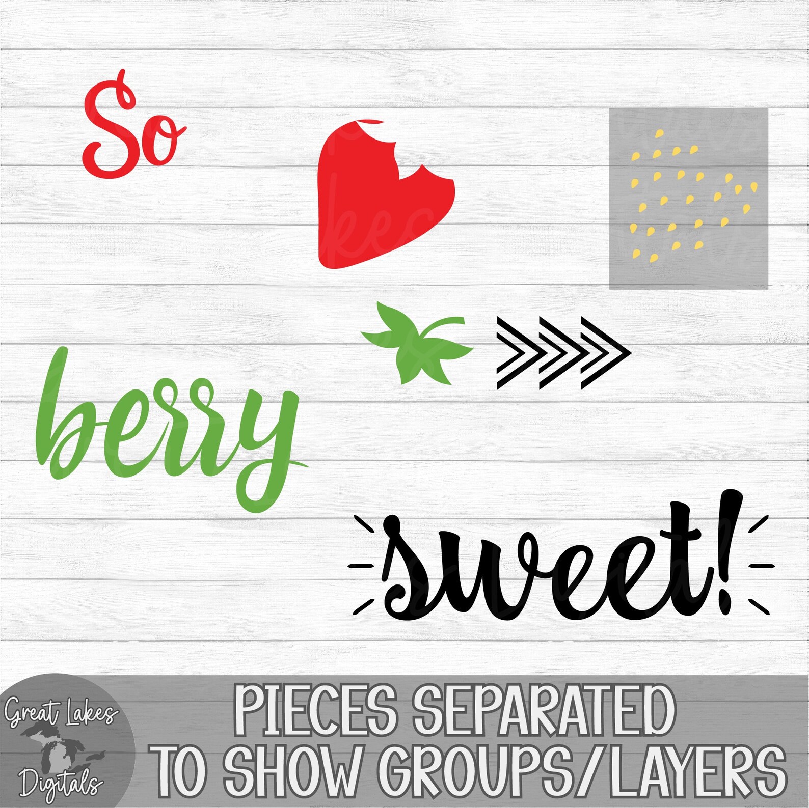 So Berry Sweet Strawberry Instant Digital Download Svg - Etsy