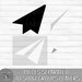 Paper Airplane Instant Digital Download Svg, Png, Dxf, and Eps Files ...