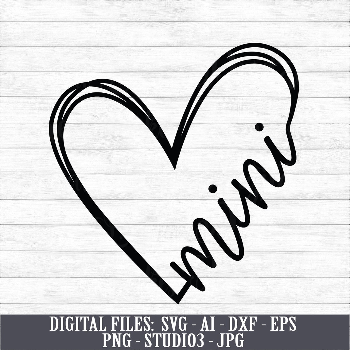 Mini Heart Instant Digital Download Svg Ai Dxf Eps Png | Etsy