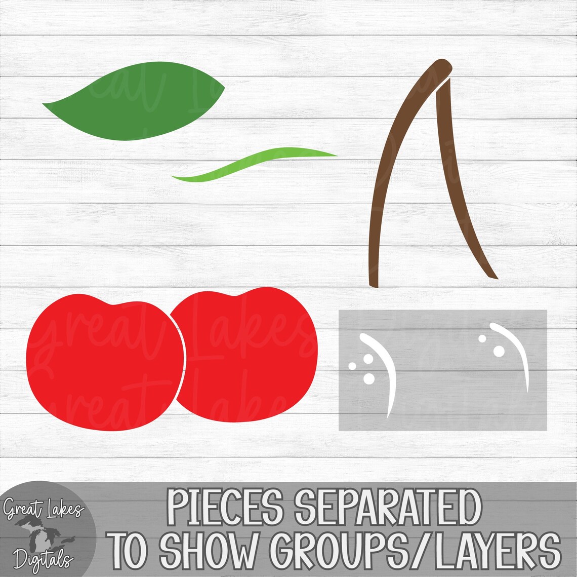 Cherries Instant Digital Download Svg Png Dxf and Eps | Etsy