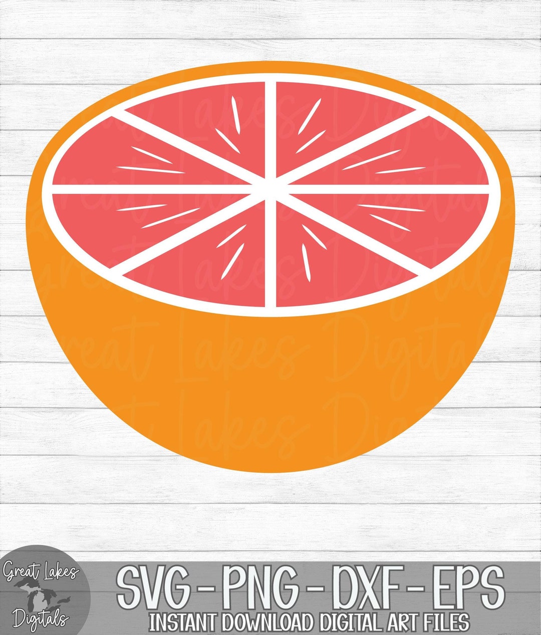 Grapefruit - Instant Digital Download - Svg, Png, Dxf, and Eps Files ...