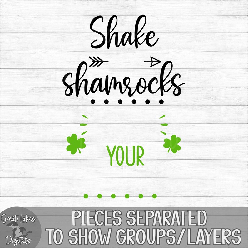 Shake Your Shamrocks - Instant Digital Download - Svg, Png, Dxf, and ...
