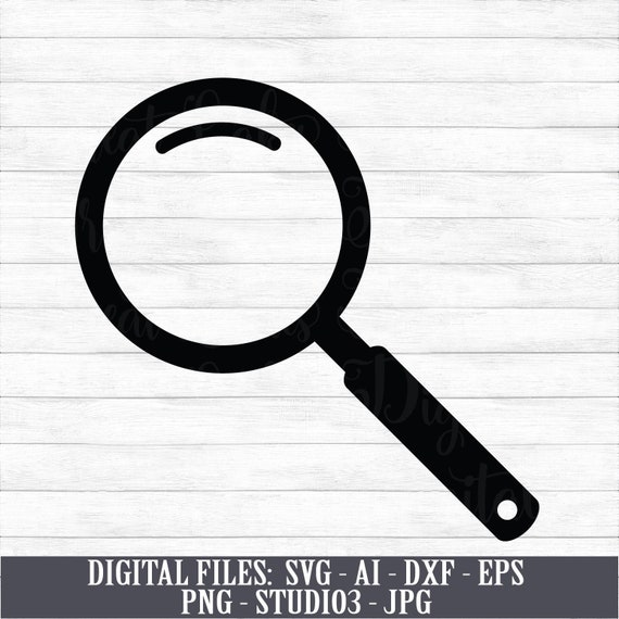 Magnifying Glass Instant Digital Download Svg Png Dxf - Etsy