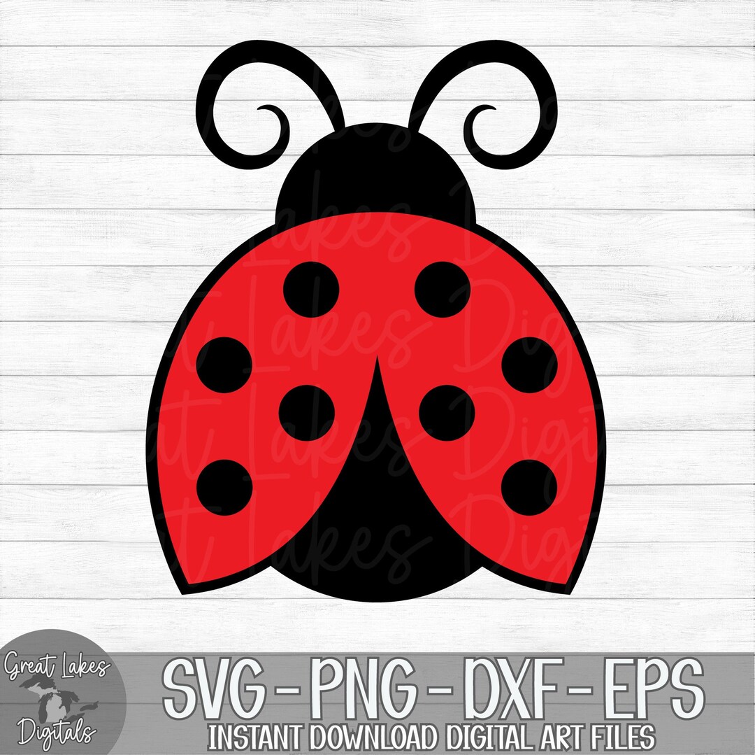 Ladybug - Instant Digital Download - Svg, Png, Dxf, and Eps Files ...