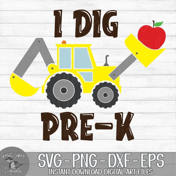 I Dig Pre-k Instant Digital Download Svg Png Dxf and - Etsy