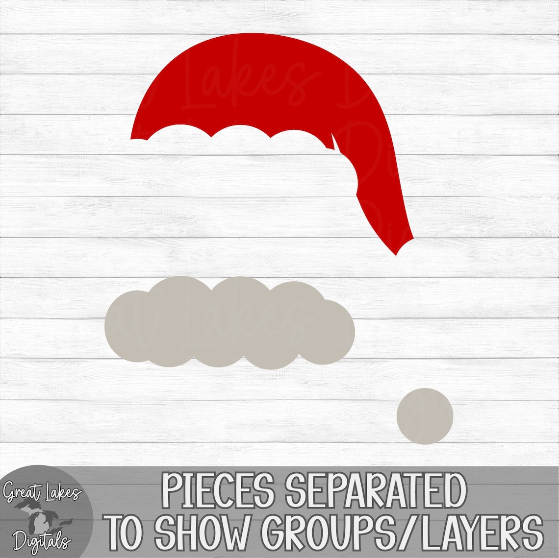 Santa Hat Instant Digital Download Svg Png Dxf and Eps - Etsy