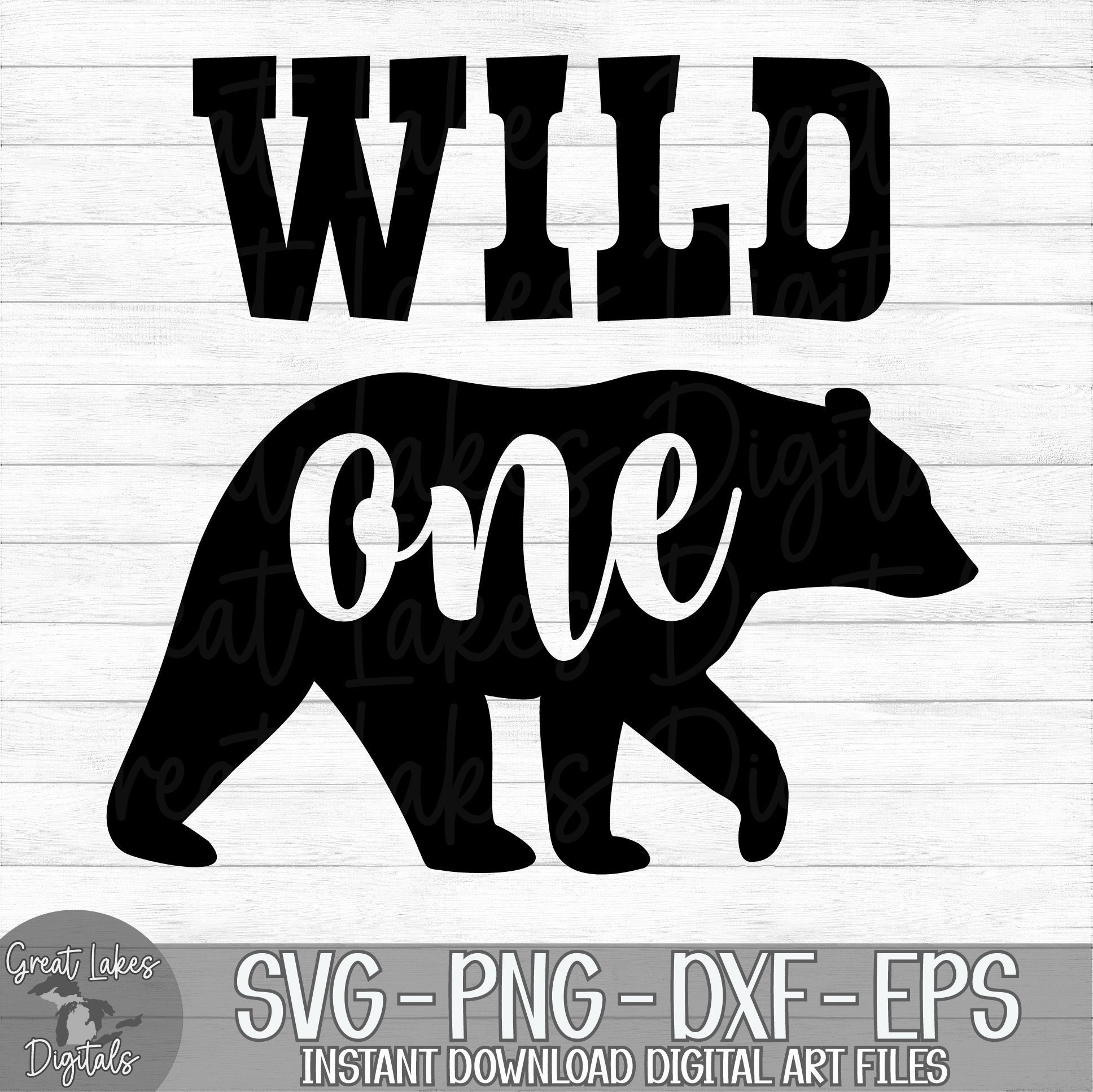 Wild One Instant Digital Download Svg Png Dxf and Eps - Etsy