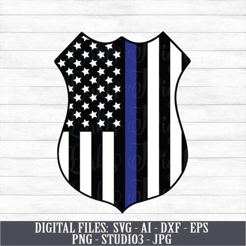American Eagle Flag Thin Blue Line Svg Clipart Cut Files | Etsy
