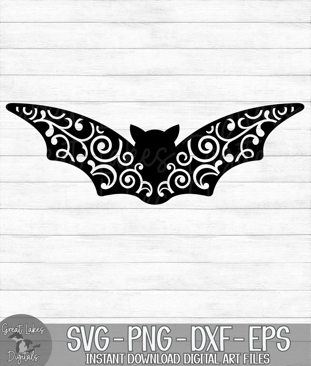 Bat - Instant Digital Download - Svg, Png, Dxf, and Eps Files Included ...