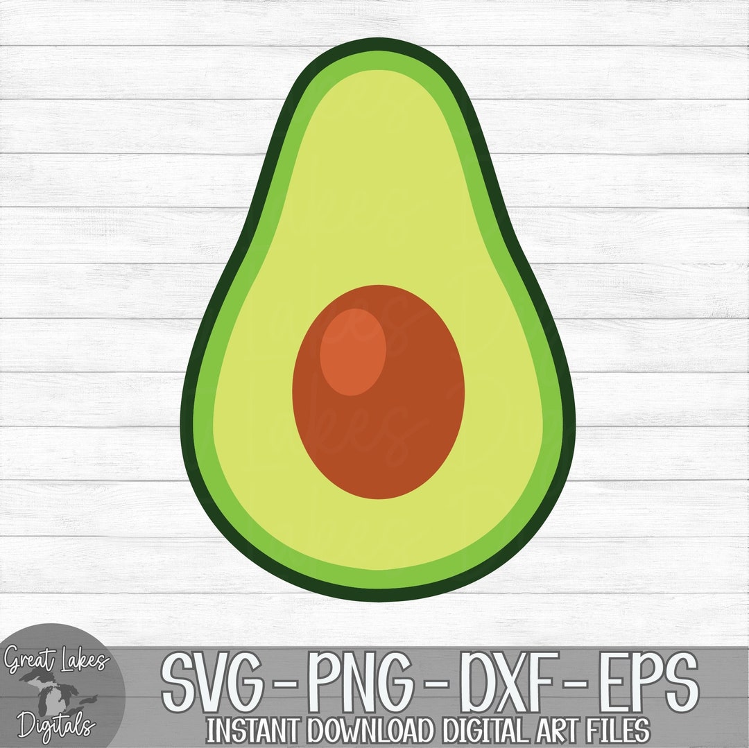 Avocado - Instant Digital Download - Svg, Png, Dxf, and Eps Files ...