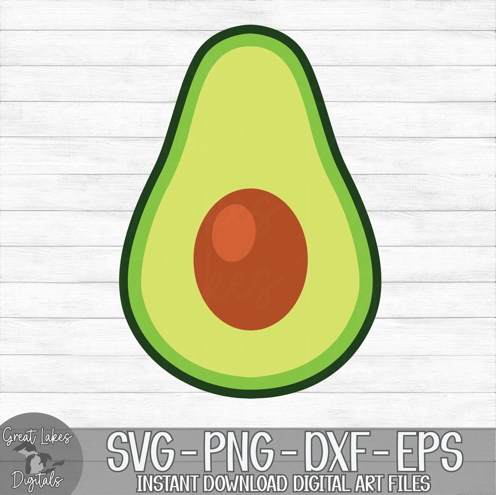 Avocado Instant Digital Download Svg Png Dxf and Eps - Etsy
