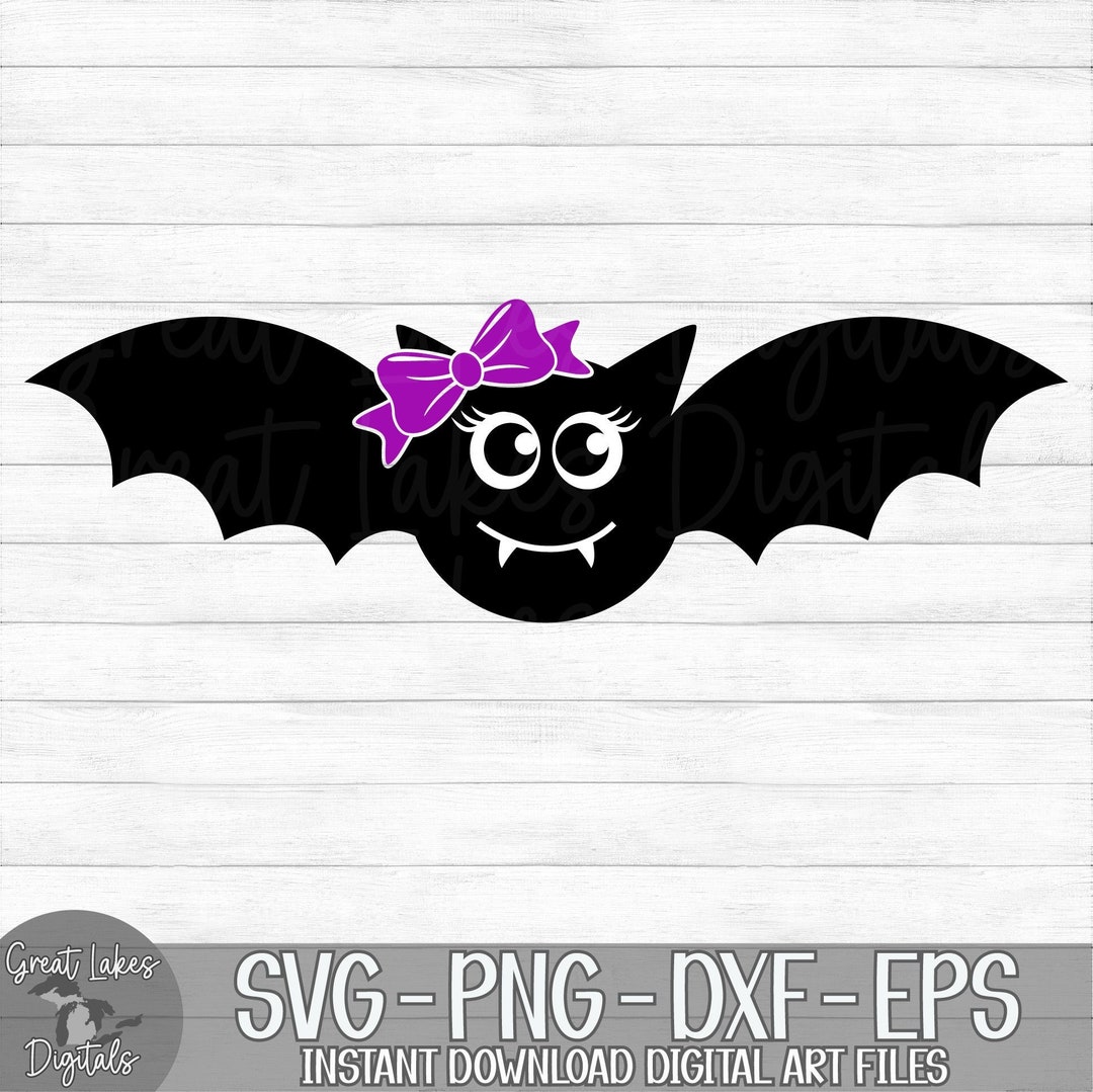 Halloween Bat With Bow Instant Digital Download svg png - Etsy España