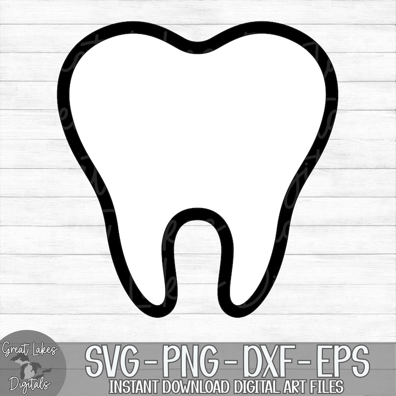 Tooth - Instant Digital Download - Svg, Png, Dxf, and Eps Files ...