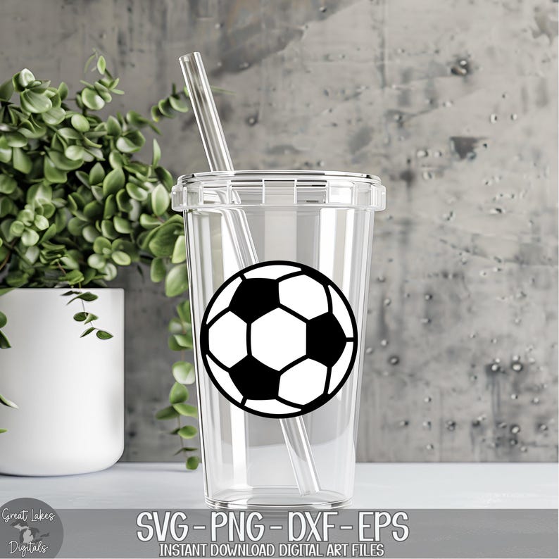 Soccer Ball - Instant Digital Download - Svg, Png, Dxf, and Eps Files ...