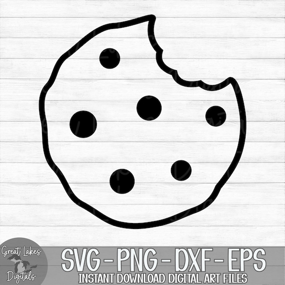 Chocolate Chip Cookie Instant Digital Download Svg Png - Etsy