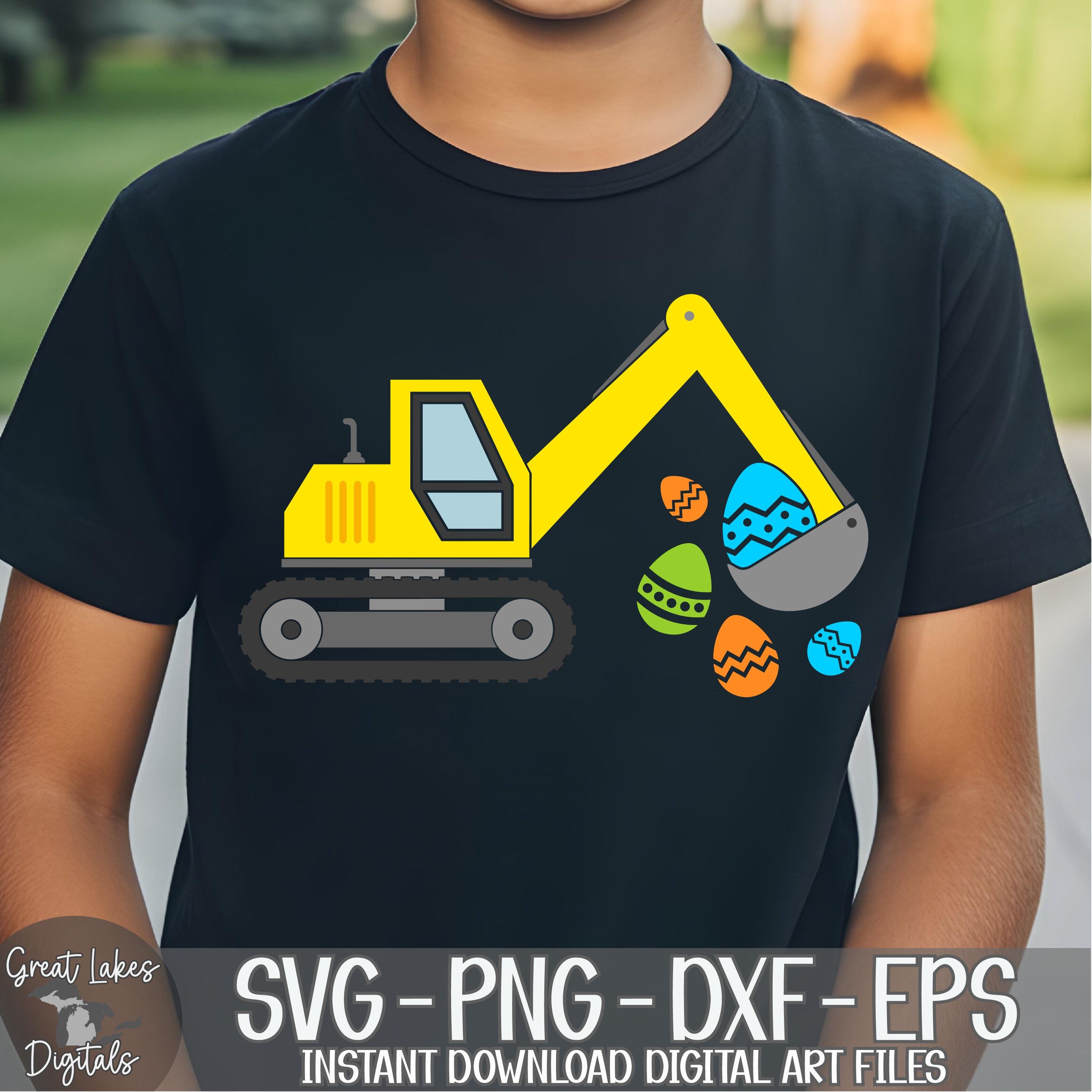 Easter Excavator - Instant Digital Download - Svg, Png, Dxf, and Eps ...