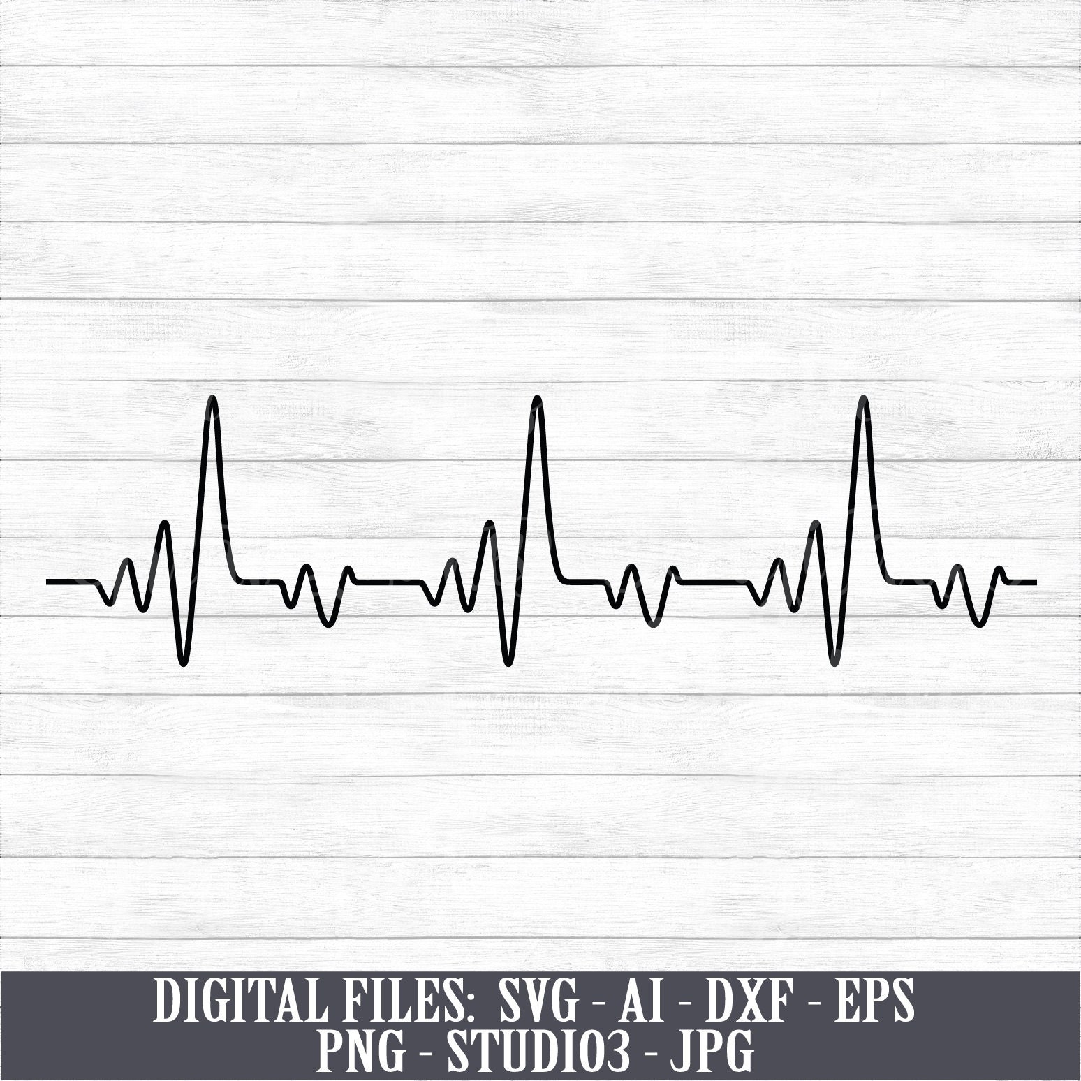 Heartbeat Nurse Doctor Lifeline EKG Instant Digital | Etsy