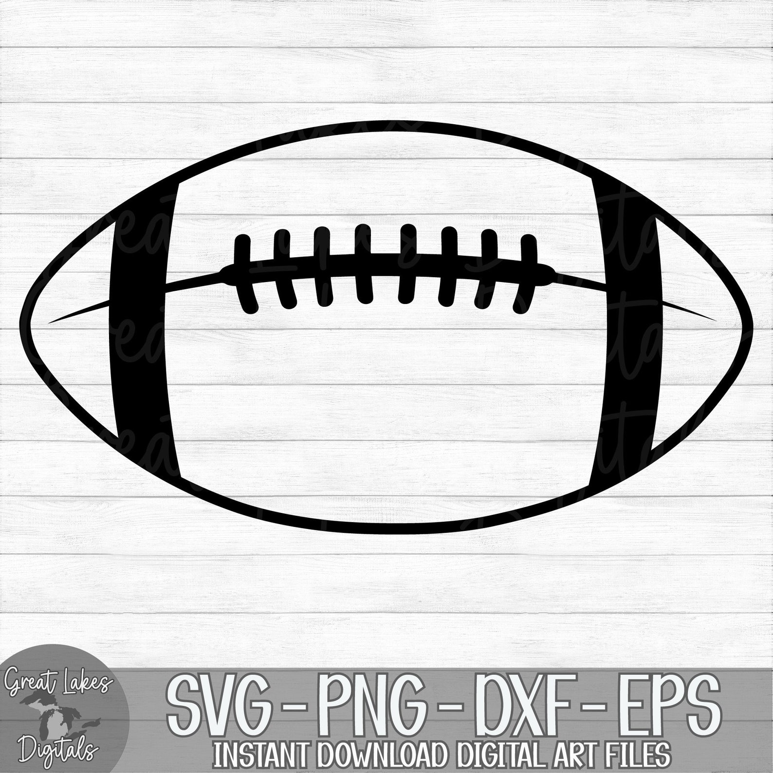 Football Instant Digital Download Svg Png Dxf and Eps - Etsy