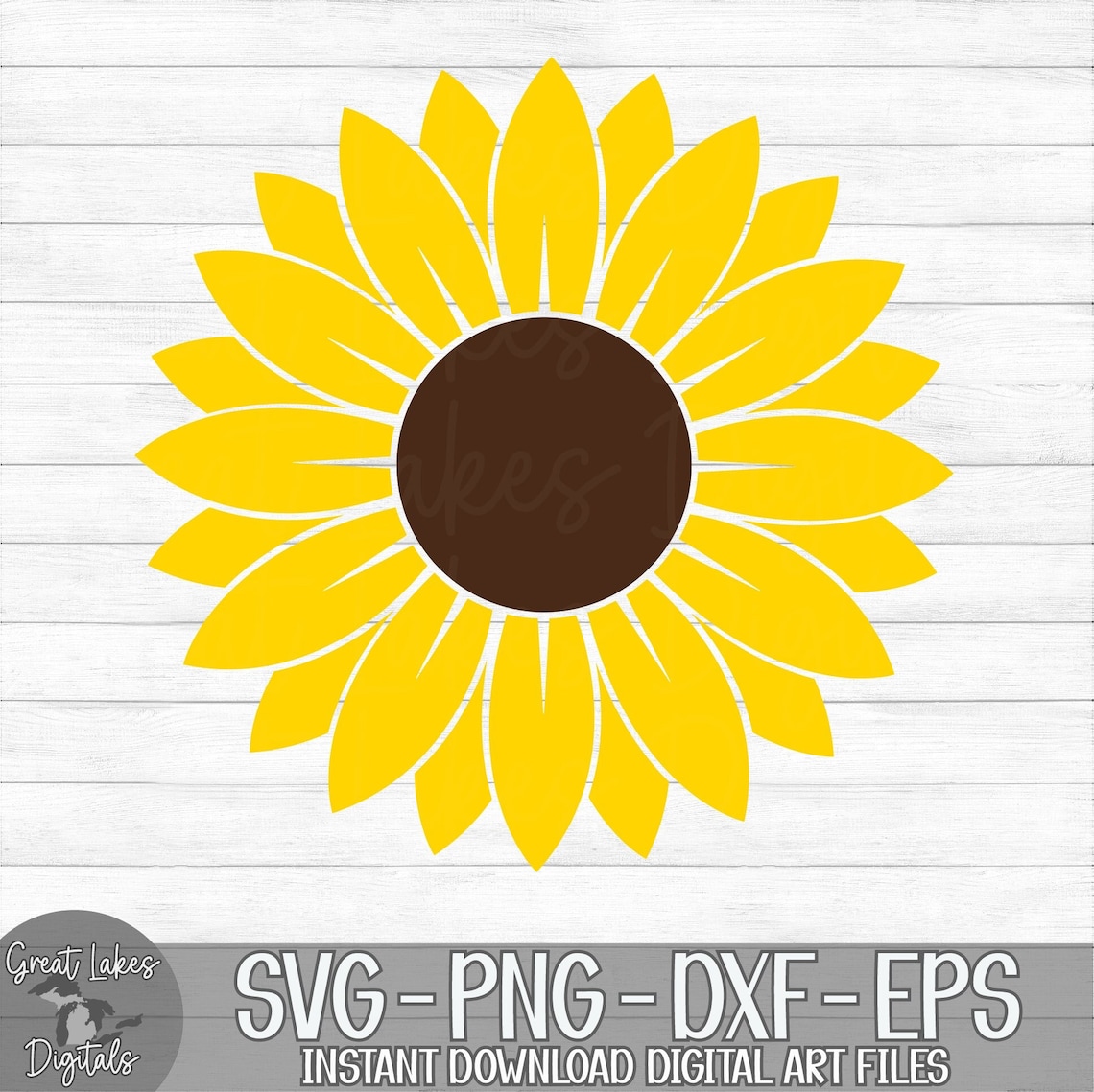 Sunflower Instant Digital Download Svg Png Dxf and Eps - Etsy