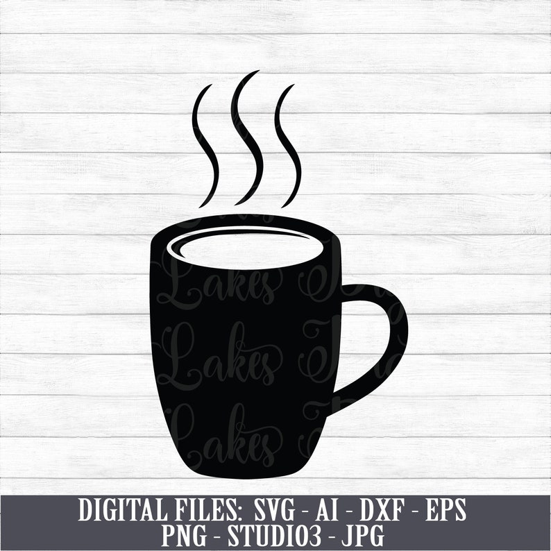 Coffee Mug Instant Digital Download svg ai dxf eps png | Etsy