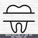 Tooth Split Monogram Instant Digital Download Svg Ai Dxf | Etsy