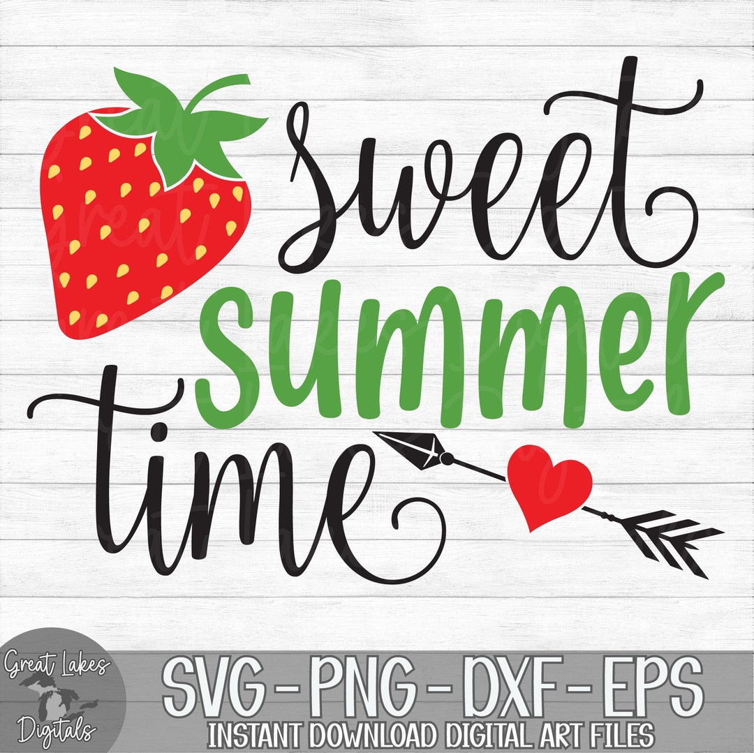 Sweet Summer Time Strawberry Instant Digital Download - Etsy