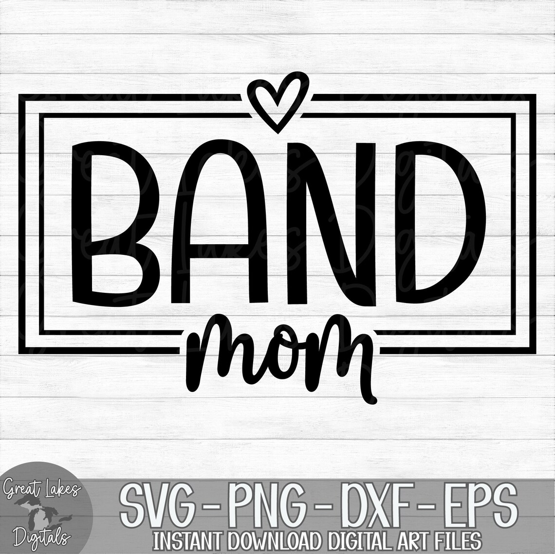 Band Mom Instant Digital Download Svg Png Dxf and Eps - Etsy