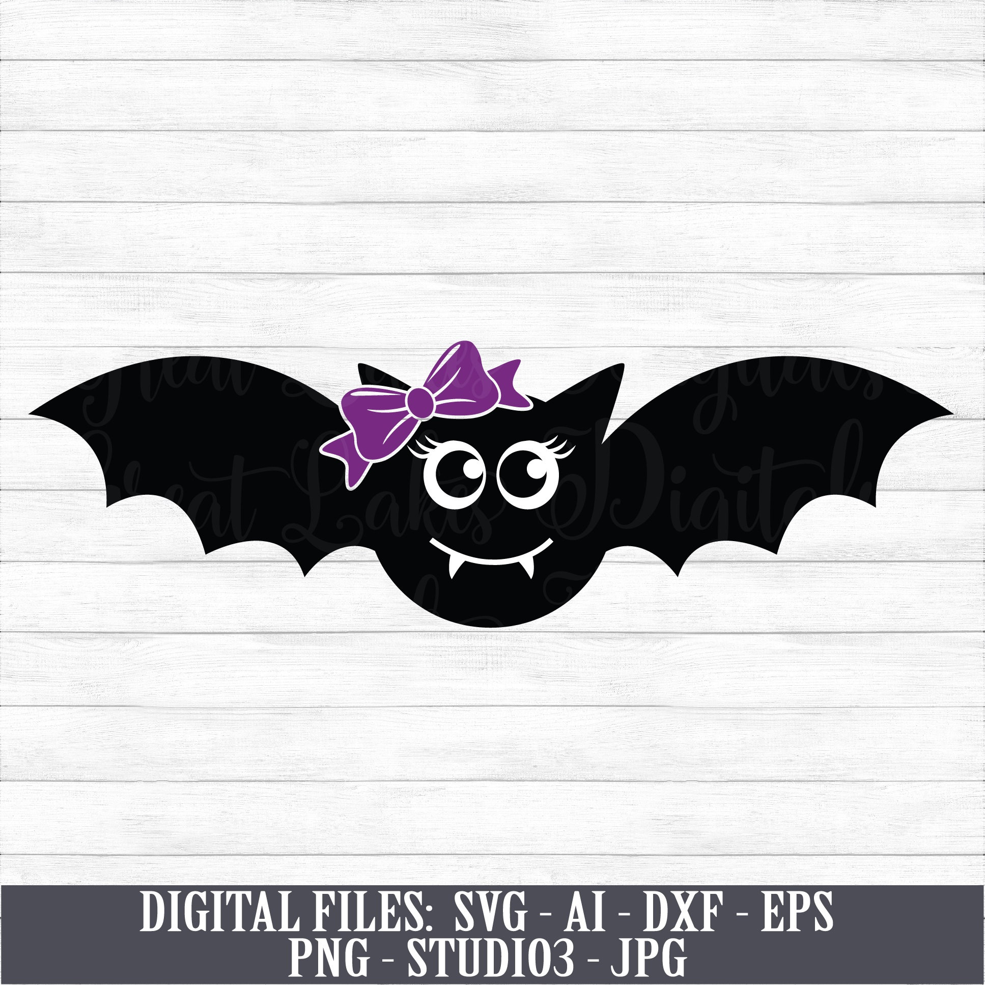 Halloween Bat With Bow Instant Download Digital Download | Etsy