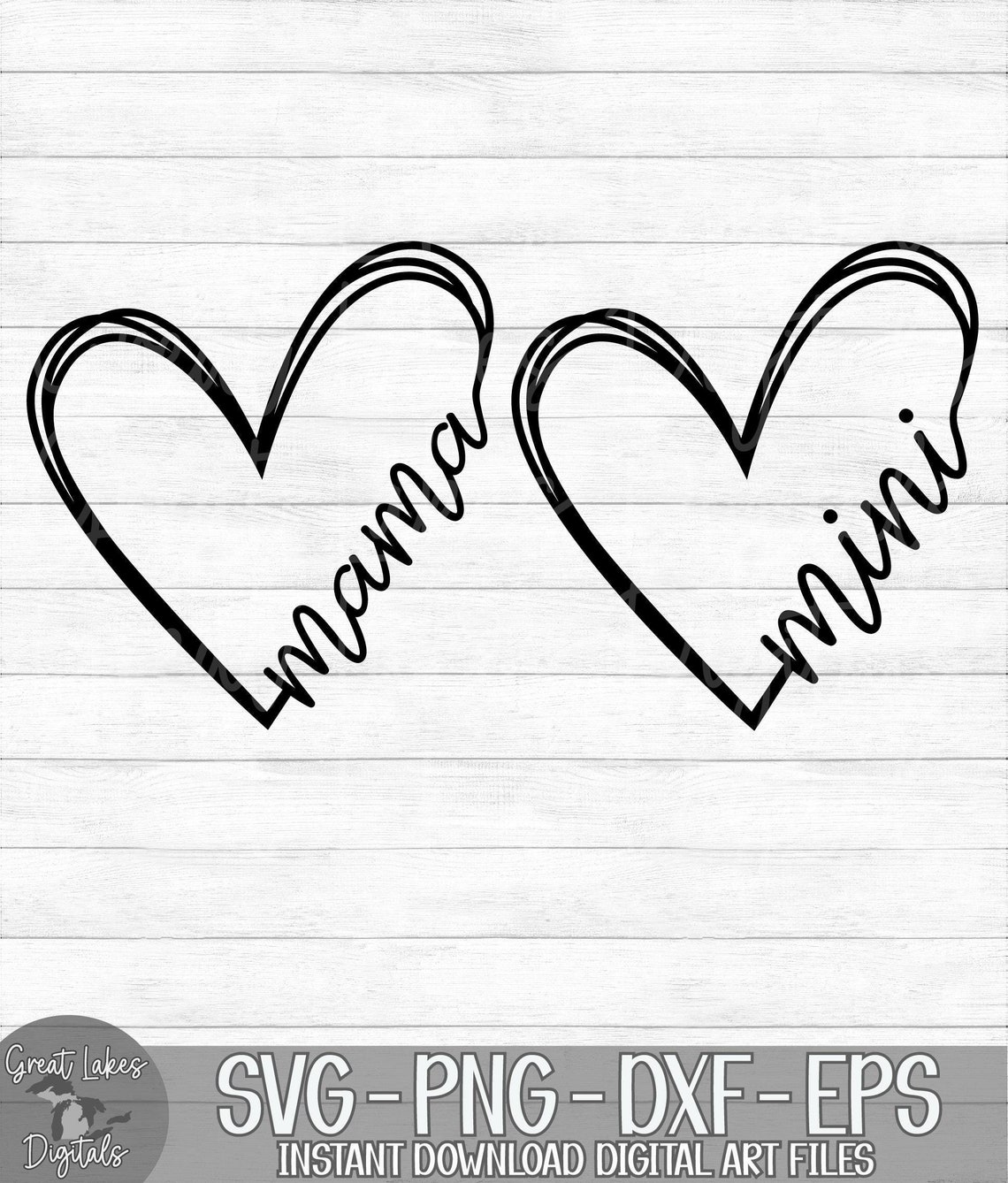 Mama & Mini Bundle of 2! - Instant Digital Download - Svg, Png, Dxf ...