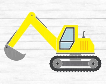 Backhoe Loader Instant Digital Download Svg Ai Dxf Eps | Etsy