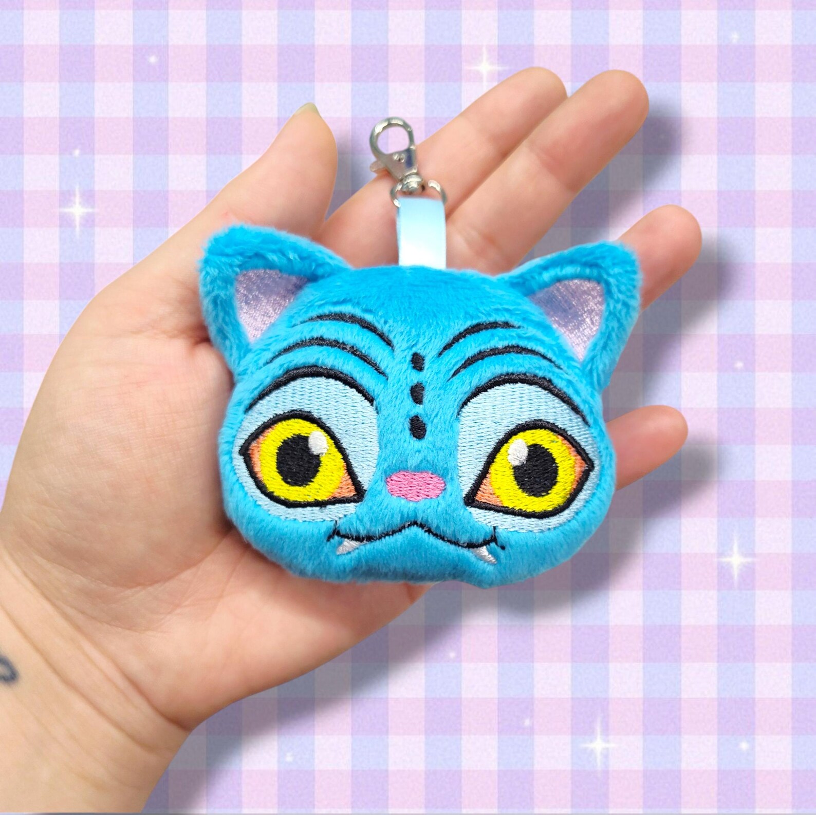 Blue Tiger Plush Embroidery Design: K-pop Anime Tiger (digital File) - Etsy