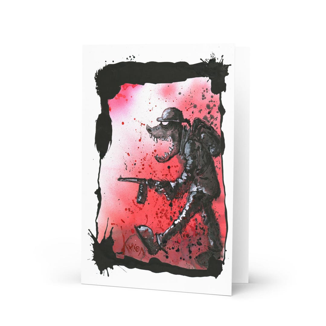 Soldier Greeting Card by Kieron Seamons - Etsy