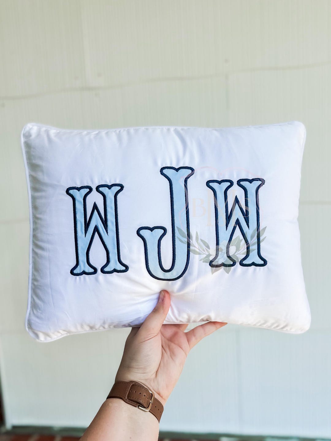 Appliqué Monogram Pillow Cover - Etsy