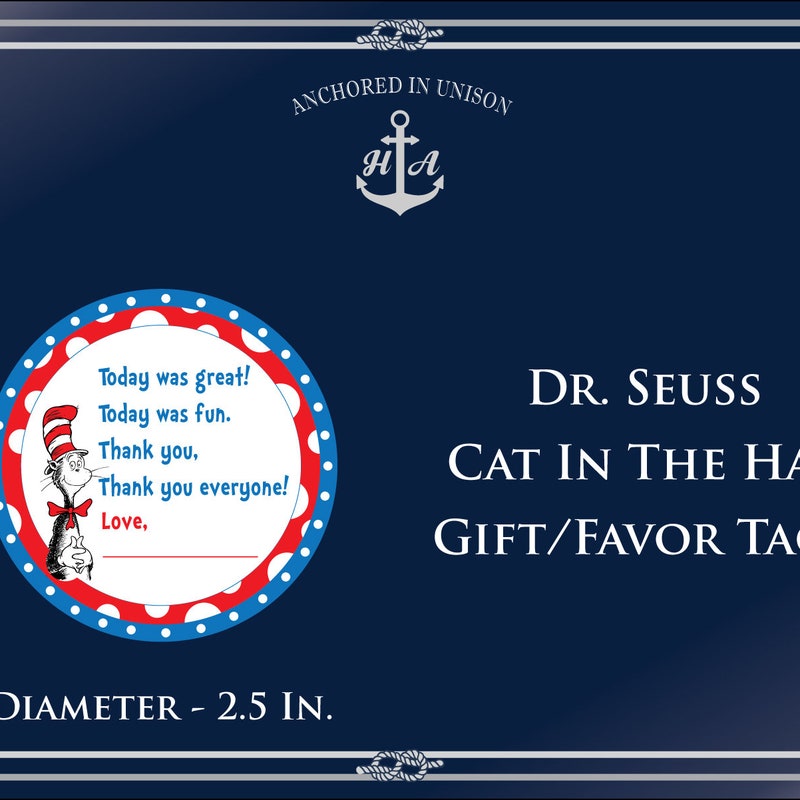 Dr Seuss Food Labels - Etsy