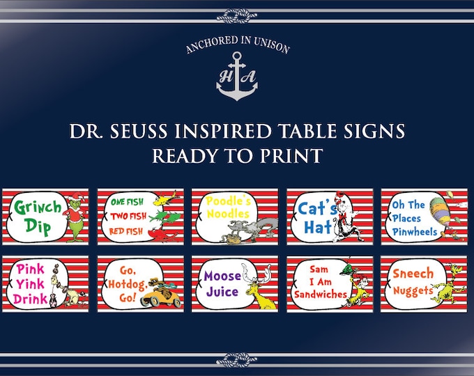 Instant Digital Download Food Table Signs Baby Shower - Etsy