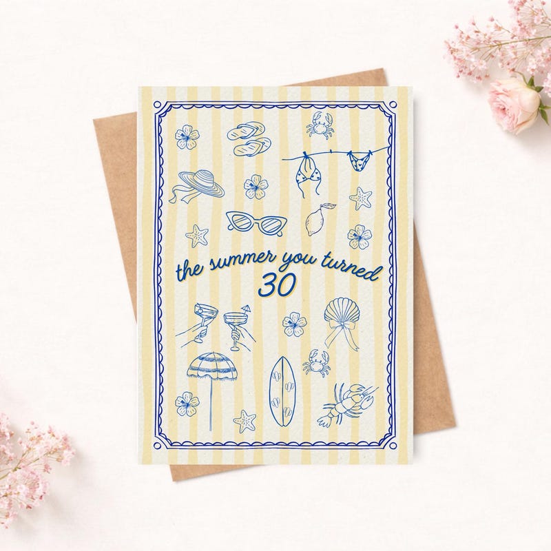 Aesthetic Birthday Cards - Etsy