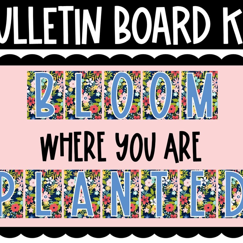 We Bloom Together Bulletin Board - Etsy